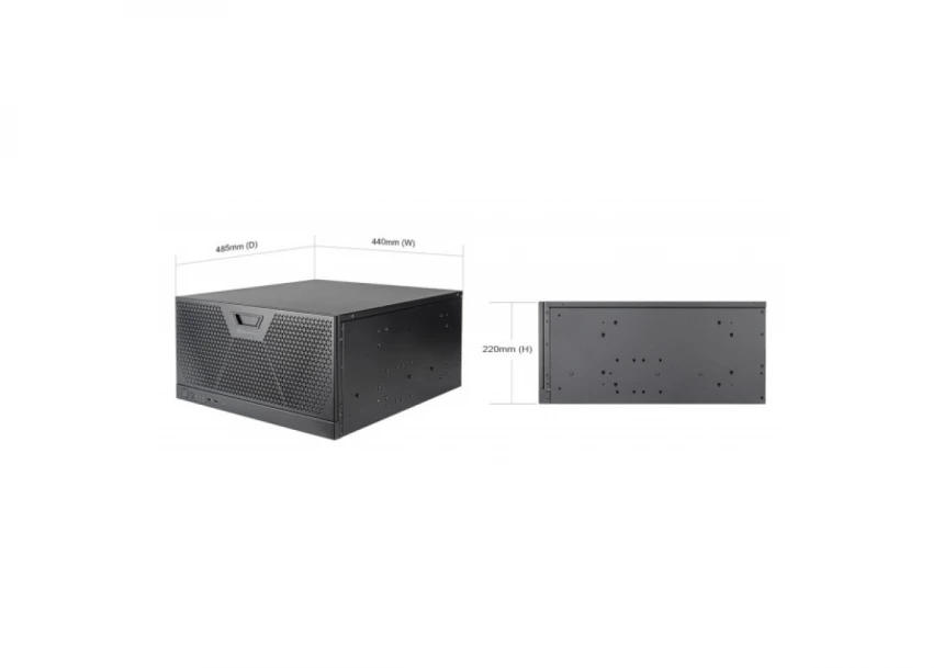 Kuciste Silverstone RM51 5U Rackmount Server SST-RM51 , 2x 180mm, USB-C ...