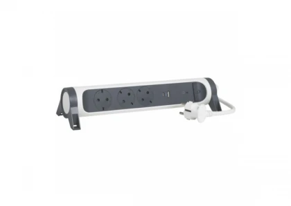 LEGRAND Multi-outlet extension with 3 flush 2P+T sockets with Schuko ...